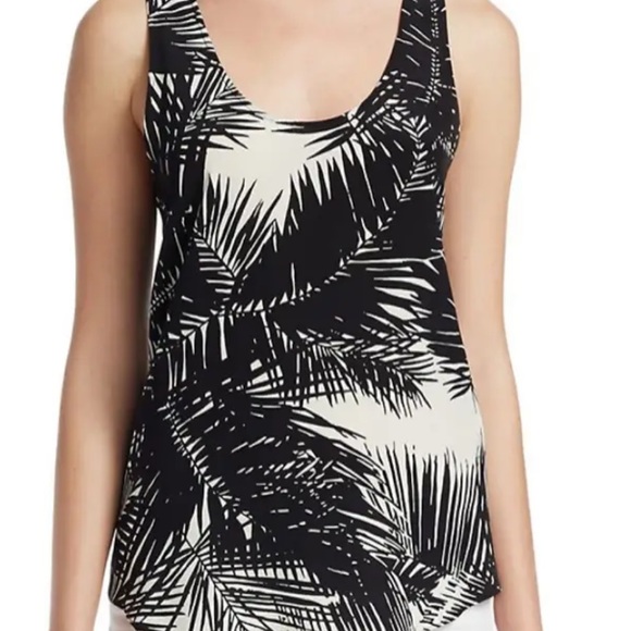Theory | Tops | Theory Palm Tree Print Silk Tank Cami Size Medium ...
